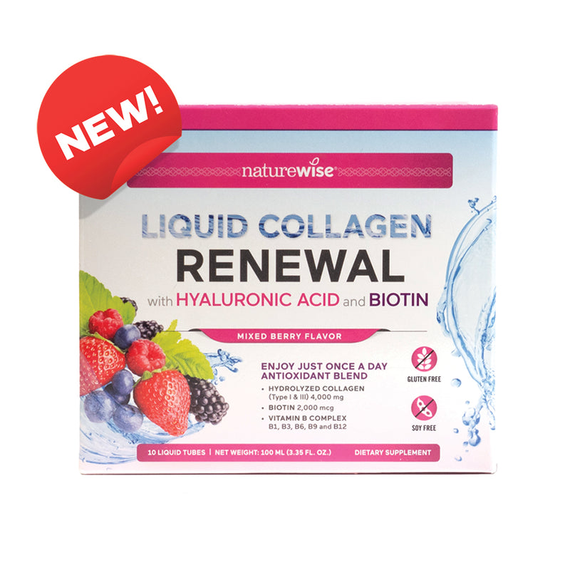 Liquid Collagen with Biotin & Hyaluronic Acid | NATUREWISE – NatureWise