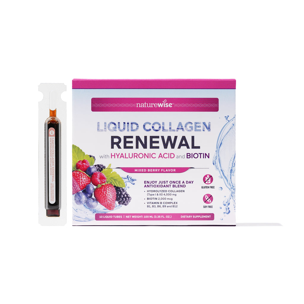 Liquid Collagen with Biotin & Hyaluronic Acid | NATUREWISE – NatureWise
