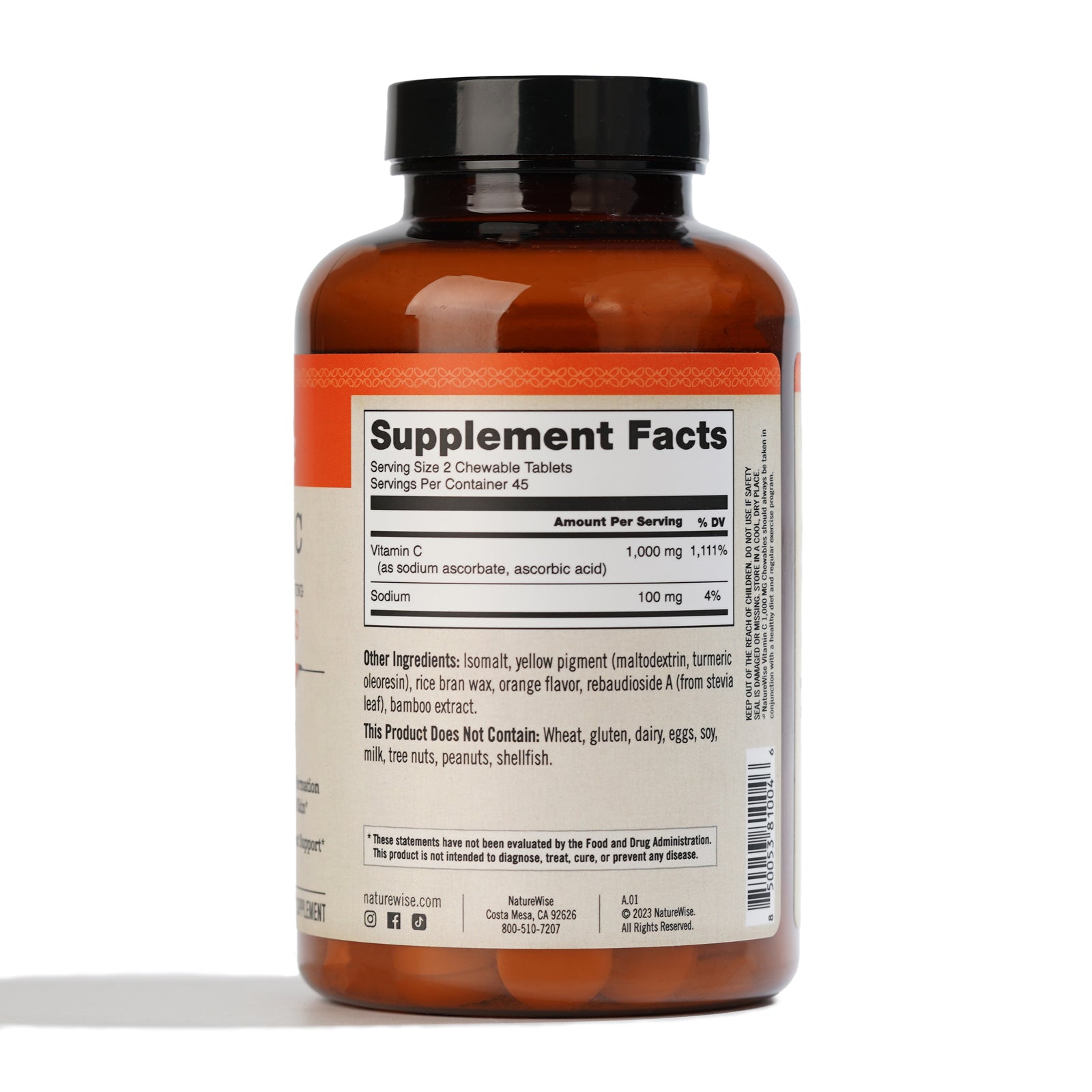 Chewable Vitamin C - 1000 mg | NATUREWISE – NatureWise