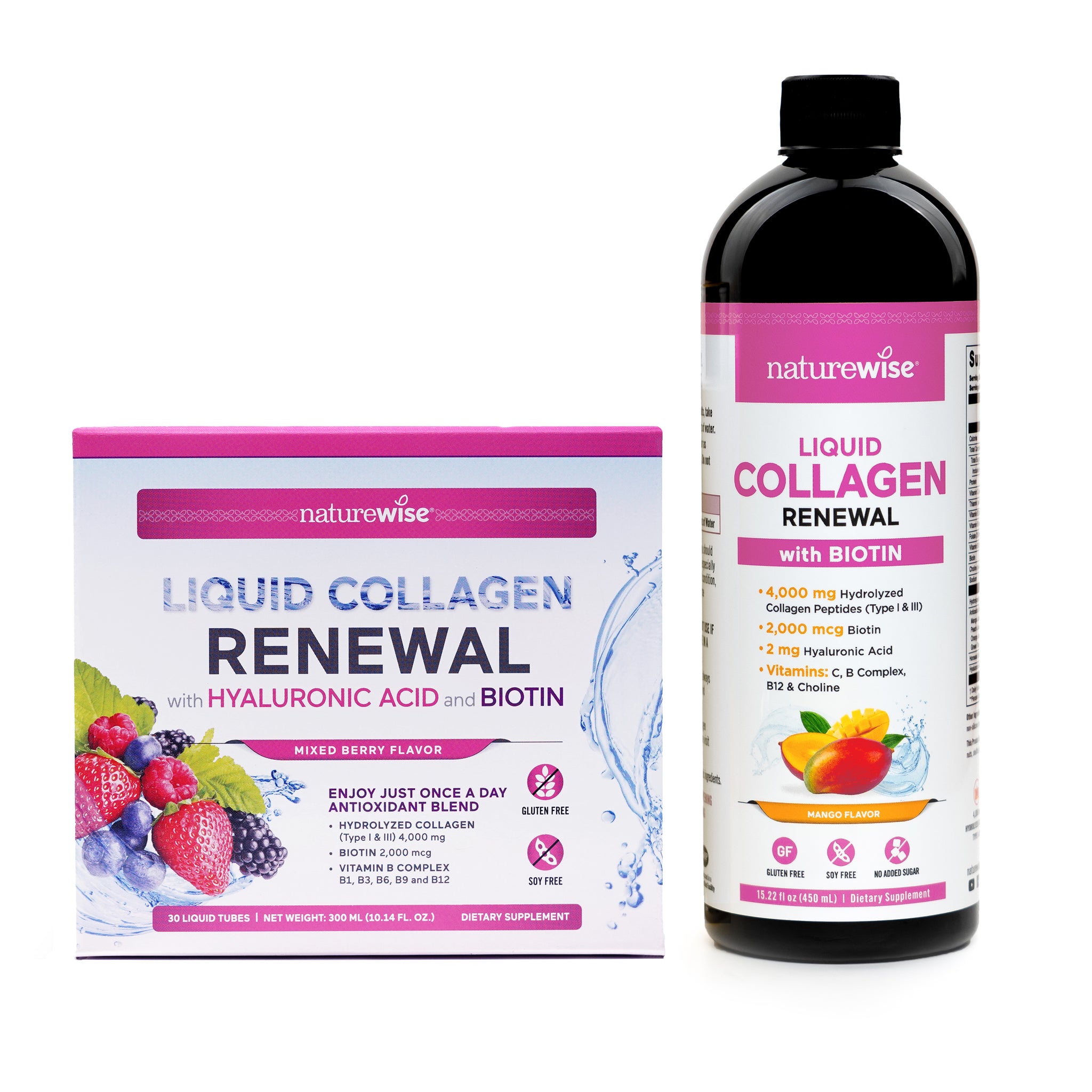 Liquid Collagen with Biotin & Hyaluronic Acid | NATUREWISE