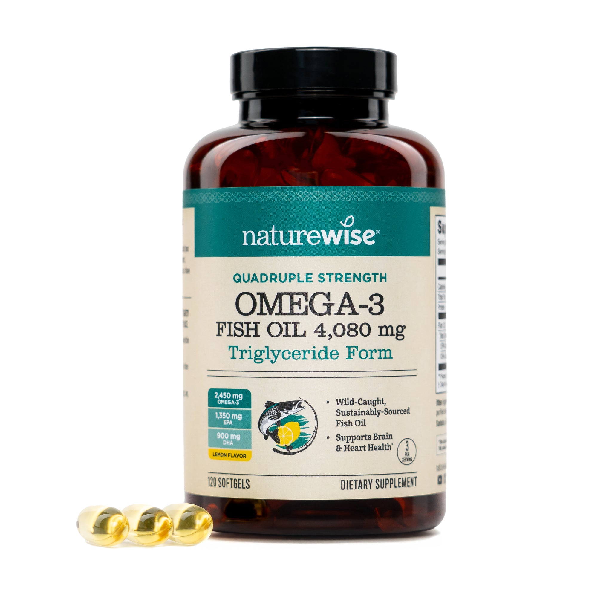 Quadruple Strength Omega-3 Fish Oil | NATUREWISE