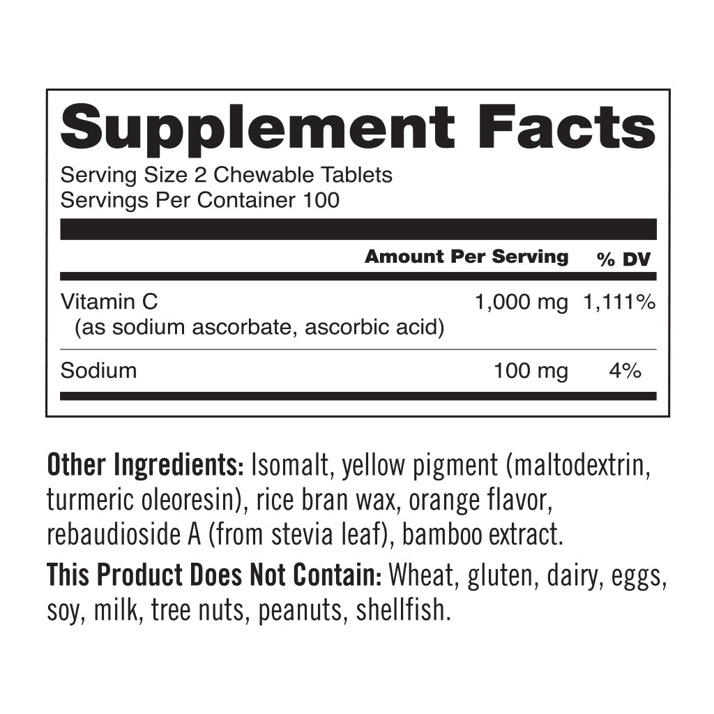 Chewable Vitamin C - 1000 mg | NATUREWISE – NatureWise